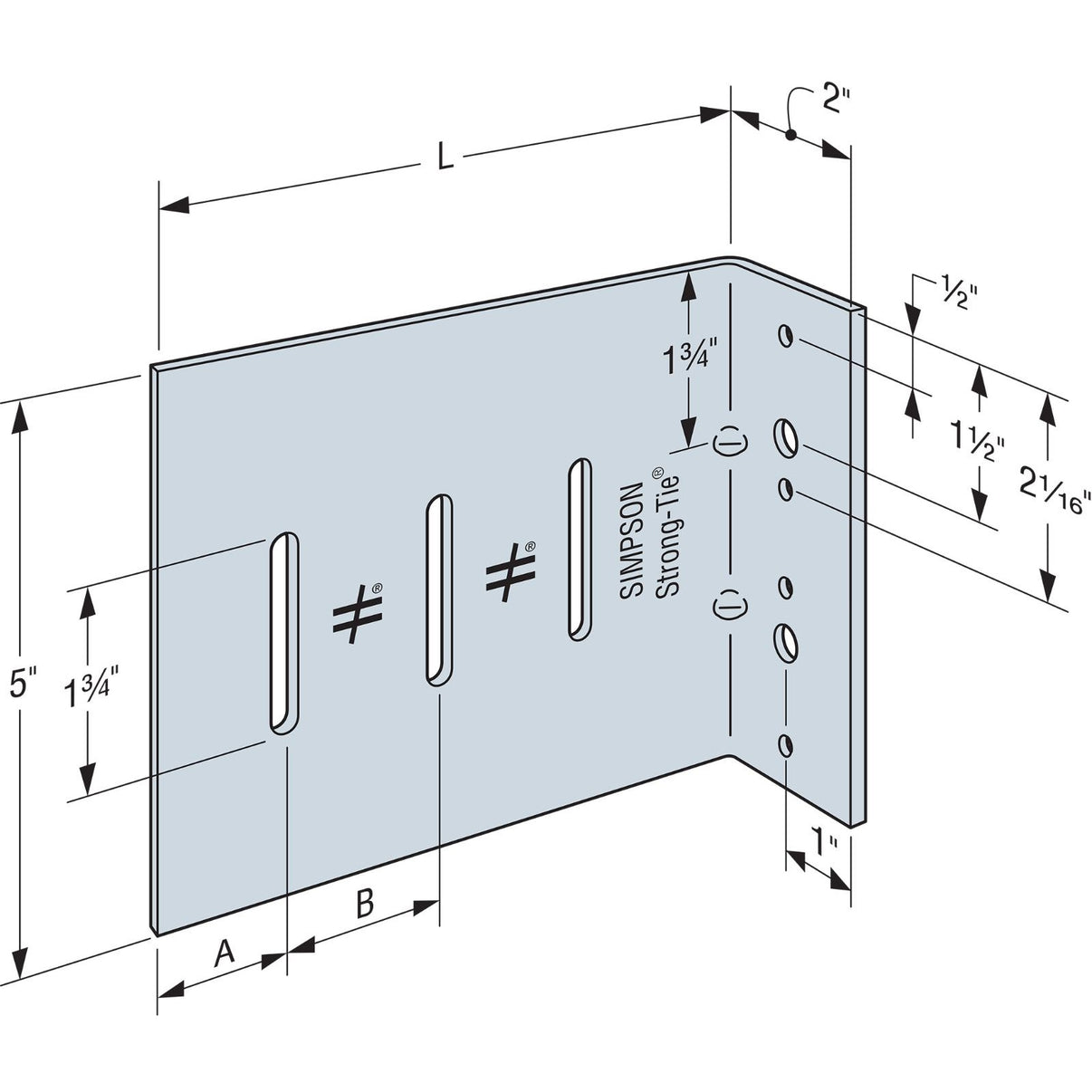 Simpson SC62-5/97-KT25 Bypass Framing Slide-Clip Connector, Pkg 25 ...