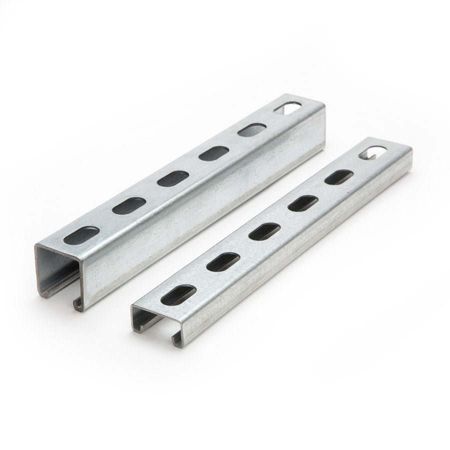 1-5/8" x 1-5/8" Short Slotted Strut Channel 1 ft. - 316 Stainless Stee ...