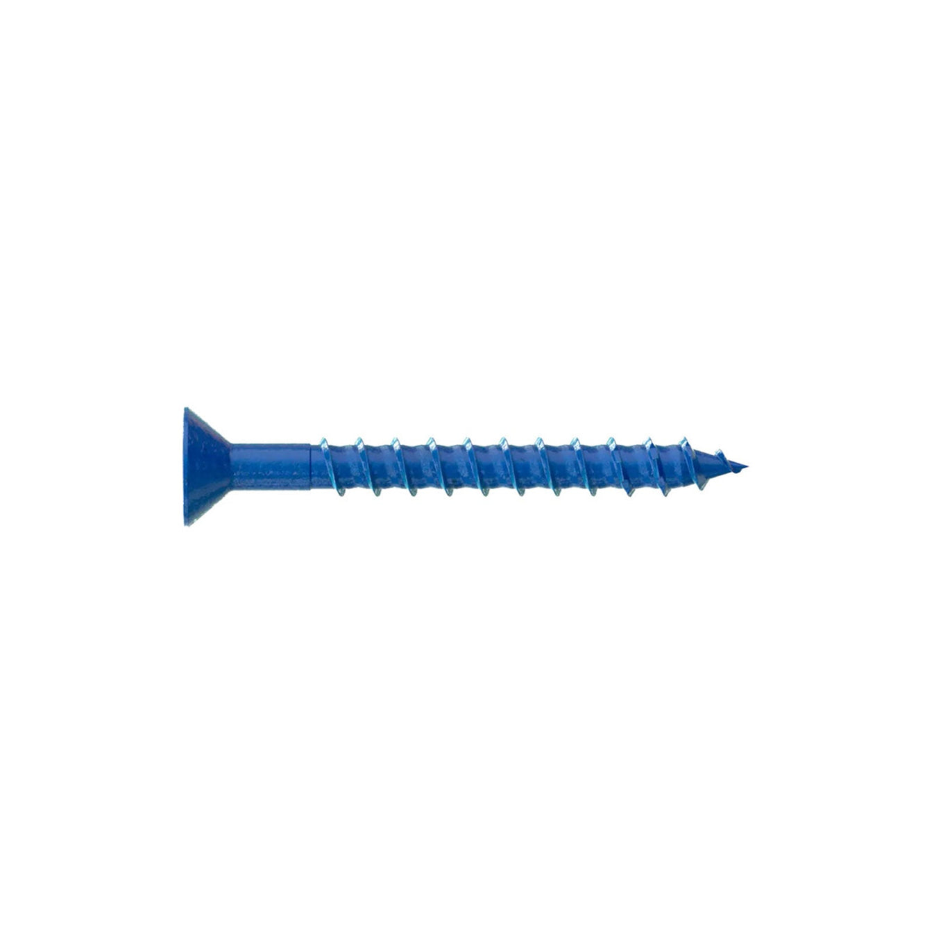 1/4"-2-1/4" Strong-Tie Flat Head Titen Turbo Screw Anchor, Blue Zinc ...