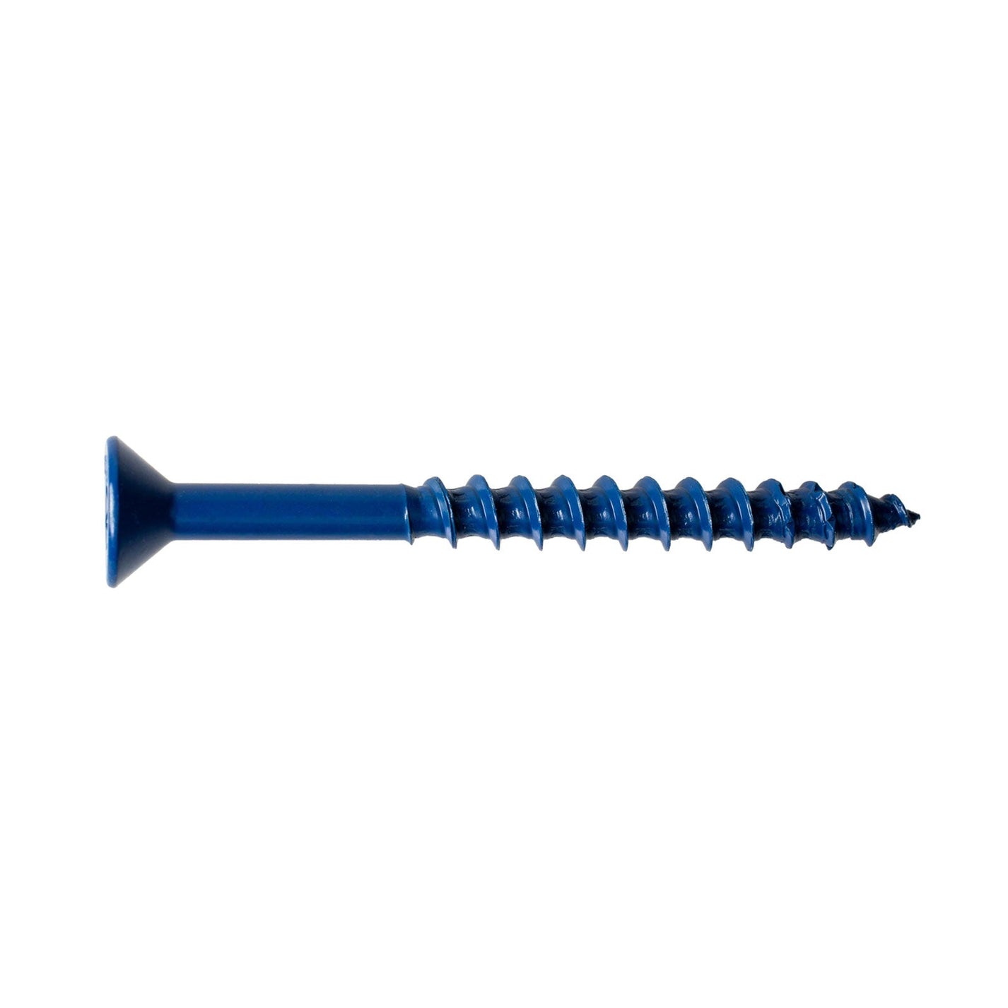 1/4"-2-3/4" Strong-Tie Flat Head Titen Turbo Screw Anchor, Blue Zinc ...