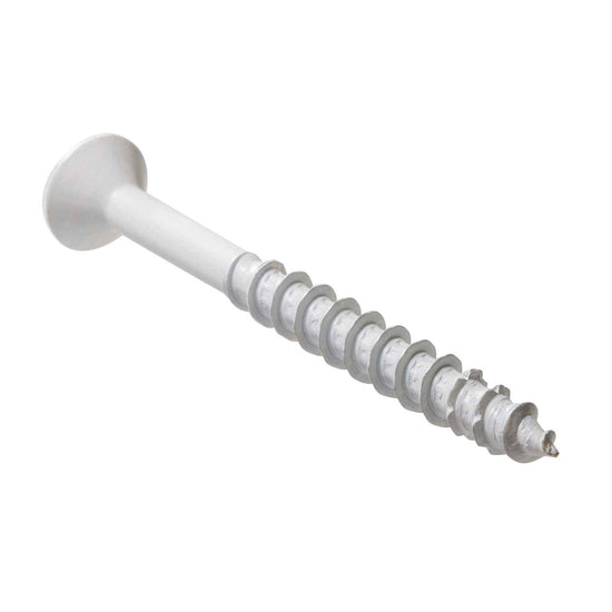 1/4" x 2-3/4" Strong-Tie Flat Head Titen Turbo Screw Anchor, White Zin ...