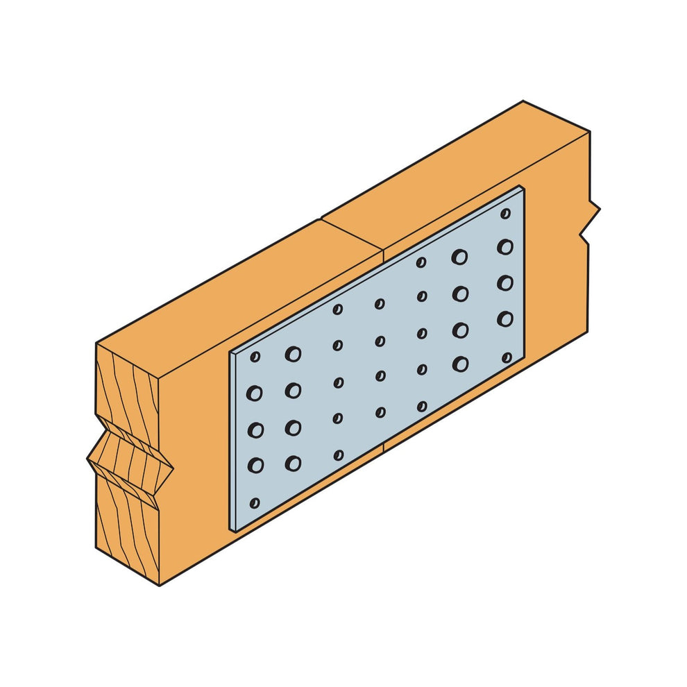 Simpson TP37 3-1/8" x 7" Tie Plate - G90 Galvanized – Fasteners Plus