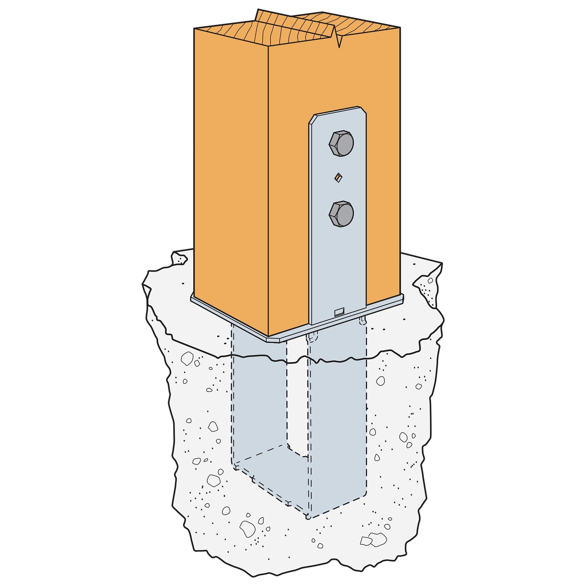 Simpson CB68X Column Base, Made to Order Non-Returnable – Fasteners Plus