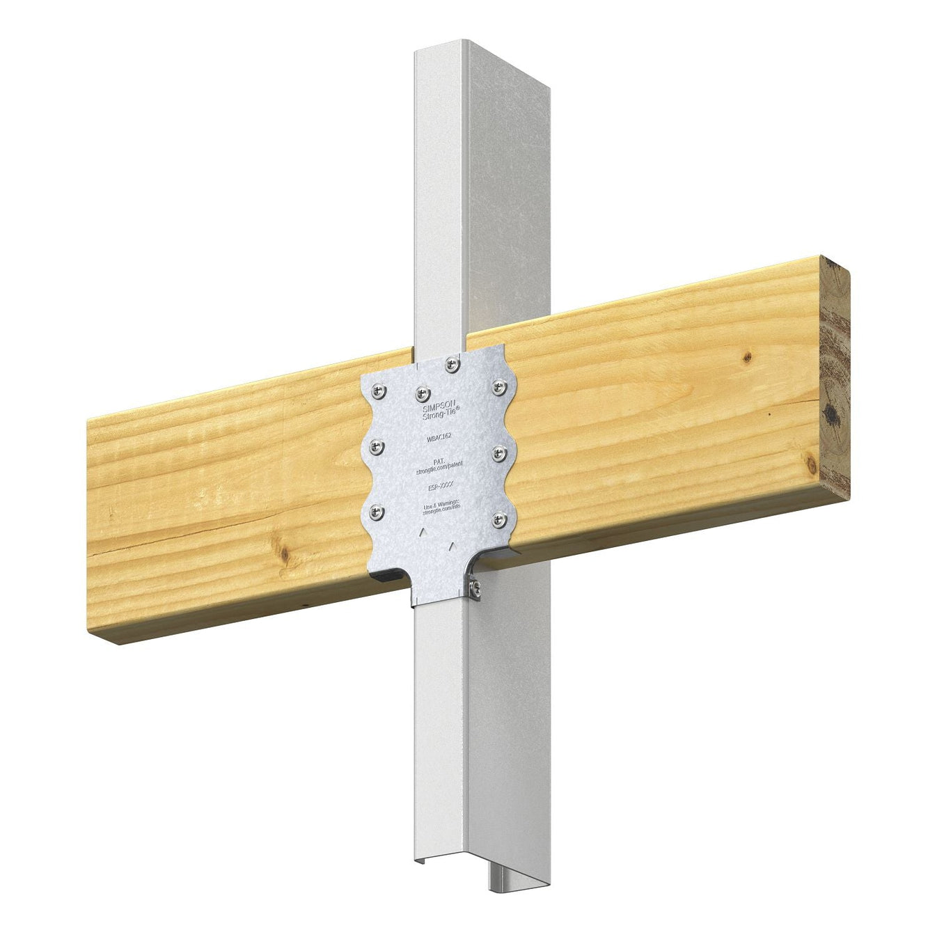 Simpson WBAC200-R50 Wood Backing Steel Connector - G90 Galvanized ...