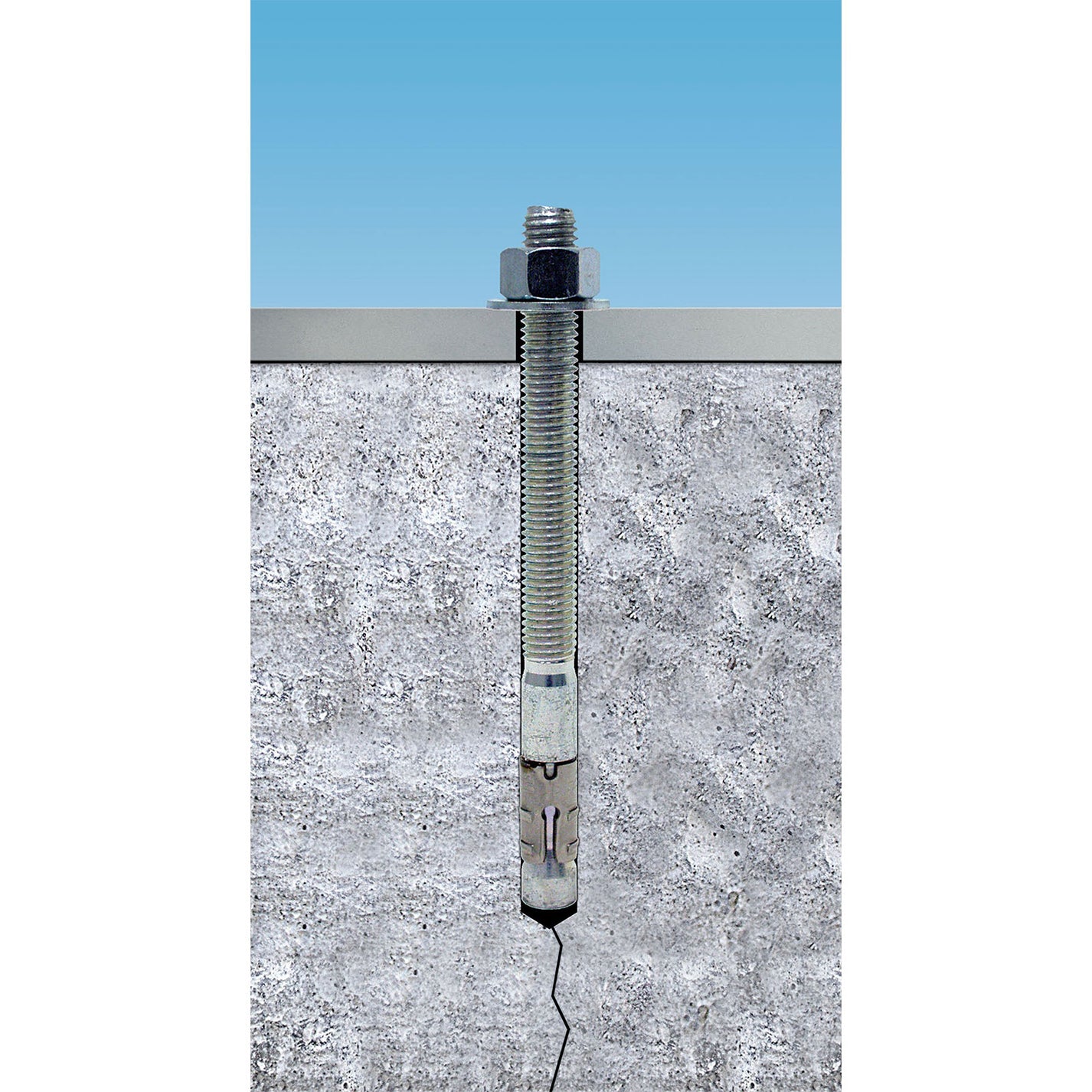 3/8" x 2-3/4" Strong-Tie Strong Bolt 2 Wedge Anchor, 316 Stainless Ste ...